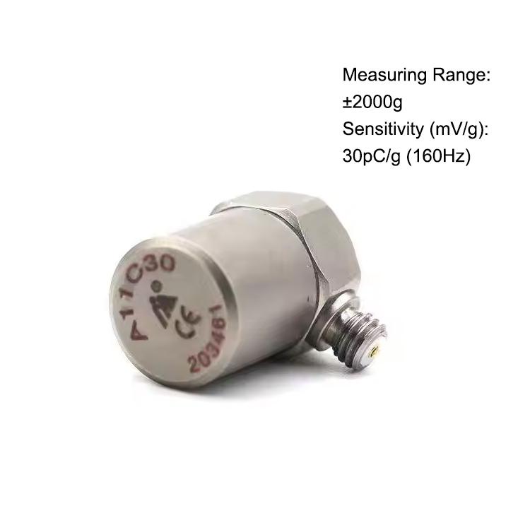 Single Axis Voltage Output Piezoelectric Accelerometer Industrial ...