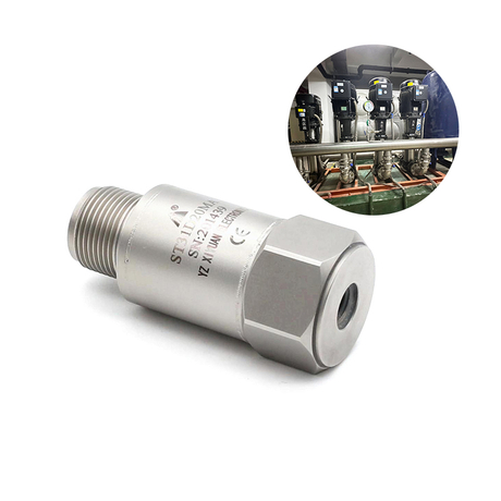 Stainless Steel 4-20mA Vibration Velocity Piezoelectric Temperature ...
